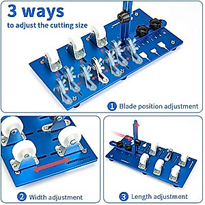 Glass Bottle Cutter Upgraded Bottle Cutting Machine for Cutting Round, Oval Bottles, Home Craft DIY Glass Cutter Bundle Tools for Cutting Wine, Beer, Whiskey, Champagne - Complete Accessories Tool Kit
