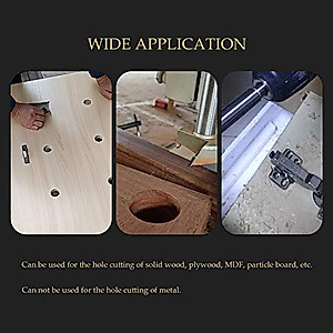 TIDEWAY Forstner Drill Bit Woodworking Hole Saw Wood Cutter Dia 1-1/4"(32mm)