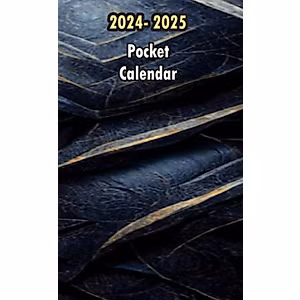 2024-2025 Pocket Calendar: Purse Size 4 x 6.5 - 2 Years Monthly Planner for Purse / from January 2024 to December 2025: each month/ 2 pages – ... Contacts, Pasword Log, Holiday ... and more