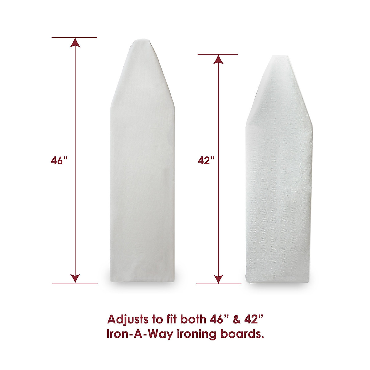 Handi-Press Iron-A-Way Ironing Board Replacement Cover and Pad, Cool Grey