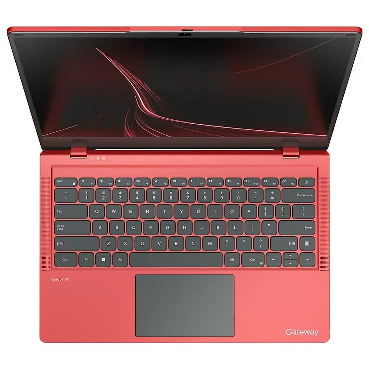 Gateway 15.6" HD Ultra Slim Notebook, Intel® Celeron® N4020, 4GB RAM, 128GB Storage, Tuned by THX Audio, 1MP Camera, HDMI, Windows 11, Microsoft 365 Personal 1-Year Included, Red + Accessories