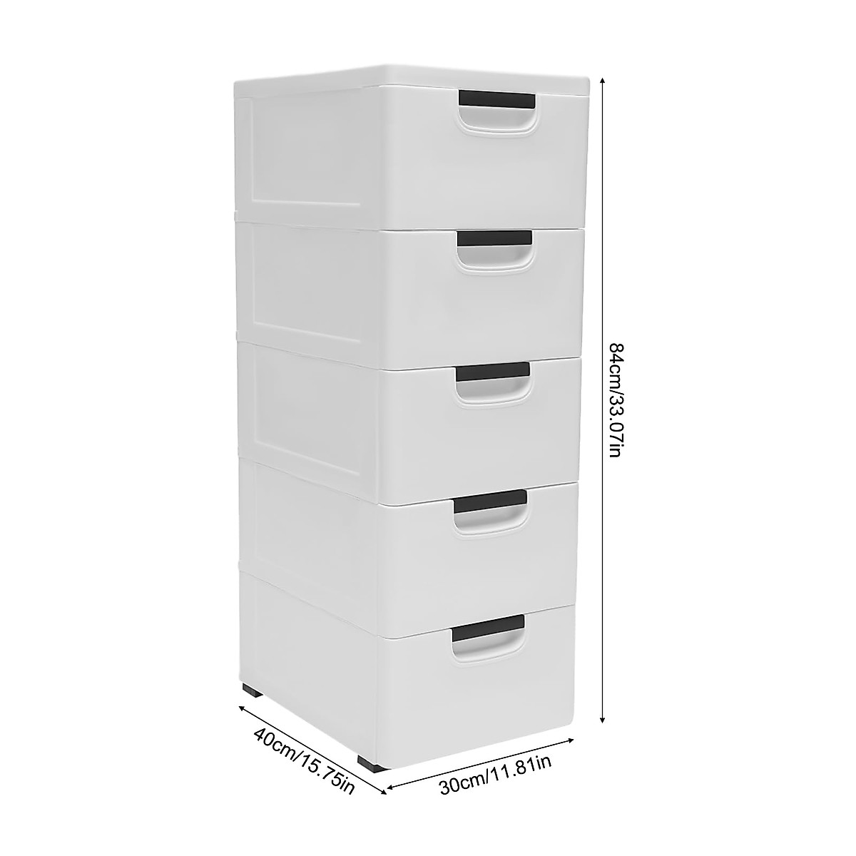 Plastic Drawers Storage Cabinet Mobile Cabinet 15.7"D x 11.8"W x 33"H,Plastic Drawers Dresser Closet Drawers Plastic Storage Bins Home Storage Container Tower,White