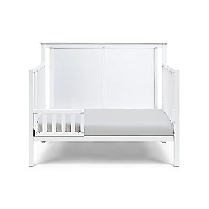 Suite Bebe Connelly 4 in 1 Convertible Crib in White with Rockport Gray Wood