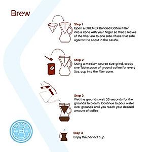 Chemex Pour-Over Glass Coffeemaker - Glass Handle Series - 6-Cup - Exclusive Packaging