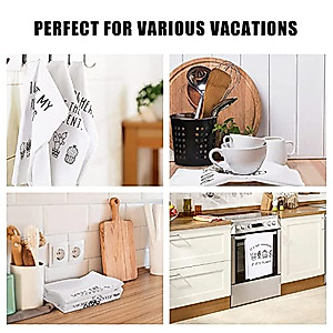 Vastsea Plant Gifts for Plant Lovers-I Wet My Plants Funny Kitchen Dish Towels,Plant Stuff,Unique Gifts for Women,Cactus Succulent Gifts,Housewarming Gifts for Gardeners,Crazy Plant Lady,Set of 4