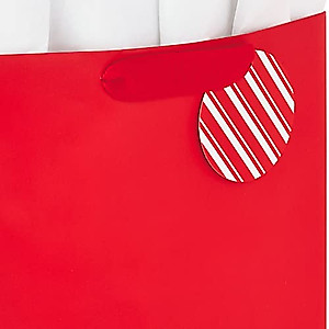 "Hallmark 13"" Large Christmas Gift Bag Bundle with Tissue Paper, Funny Holiday (Pack of 3, Red and Green)", large humor bundle (5XGB4898)