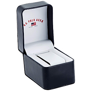 U.S. Polo Assn. Sport Men's Quartz Metal and Rubber Casual Watch, Color:White (Model: US9556)