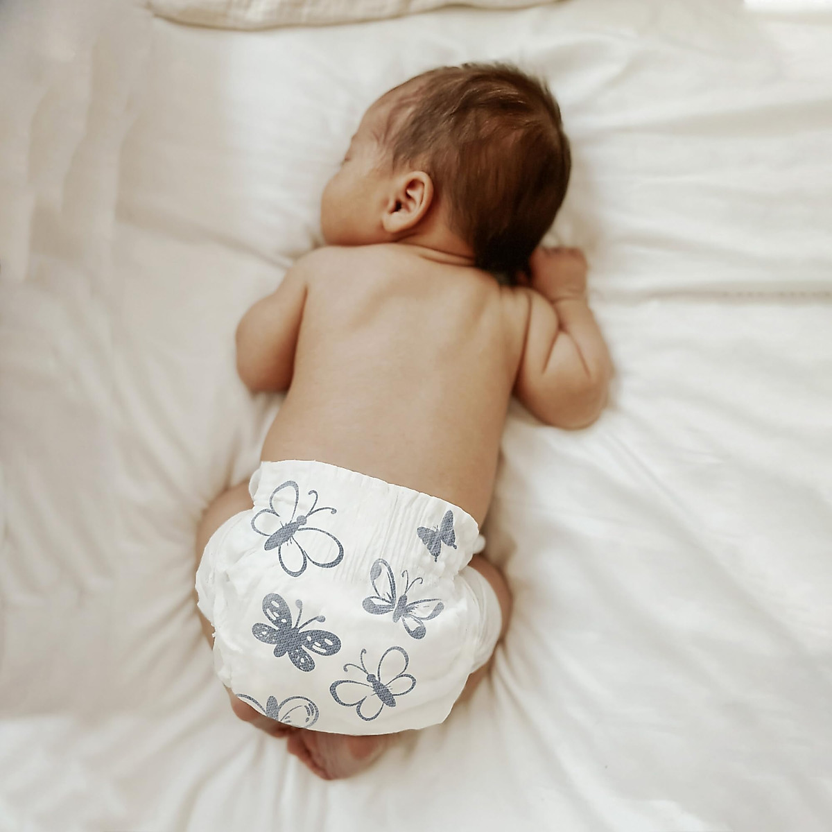 PARASOL Clear+Dry Disposable Diapers, RashShield Protection, Leakproof Design, Hypoallergenic, Size 1 (7-14 lbs), 160 Count