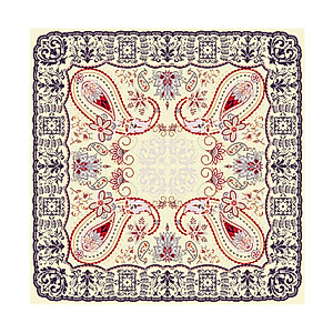 100% Combed Cotton Bandanas 3 Packs, Face Bandana for Women and Men, Unisex Multi-functional Headbands and Scarves (001)