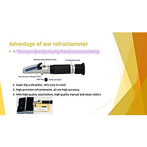 RHB-32SG ATC Beer 0-32% Brix WortSG:1.000-1.130 Optical Refractometer Beer Wort and Wine Refractometer