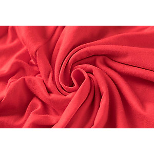 AvaCostume Womens Modal Cotton Soft Yoga Sports Dance Harem Pants, XXL, Red