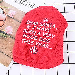 Amosfun Outfits Maltese Home for Hoodie Medium Dogs Pug Vest Outfit Clothes Poodle Outfits, Pugsize Kitten Winter Apparel Doggie Fleece Supplies Xs Hooded Warm Clothing Puppy Pet Coat-xs