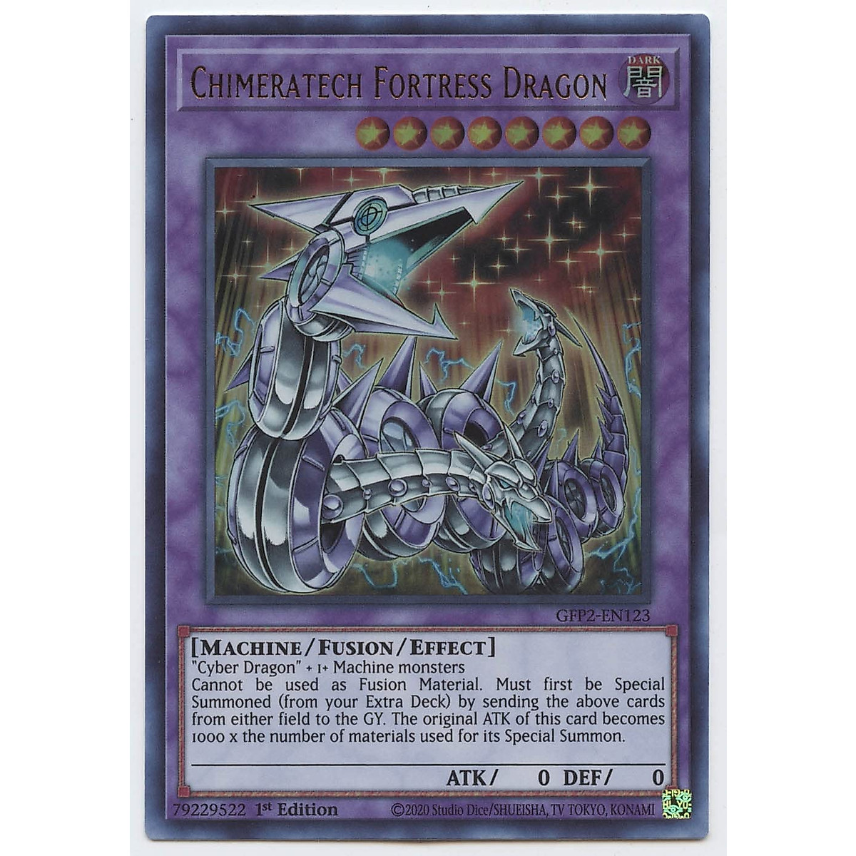 Chimeratech Fortress Dragon - GFP2-EN123 - Ultra Rare - 1st Edition