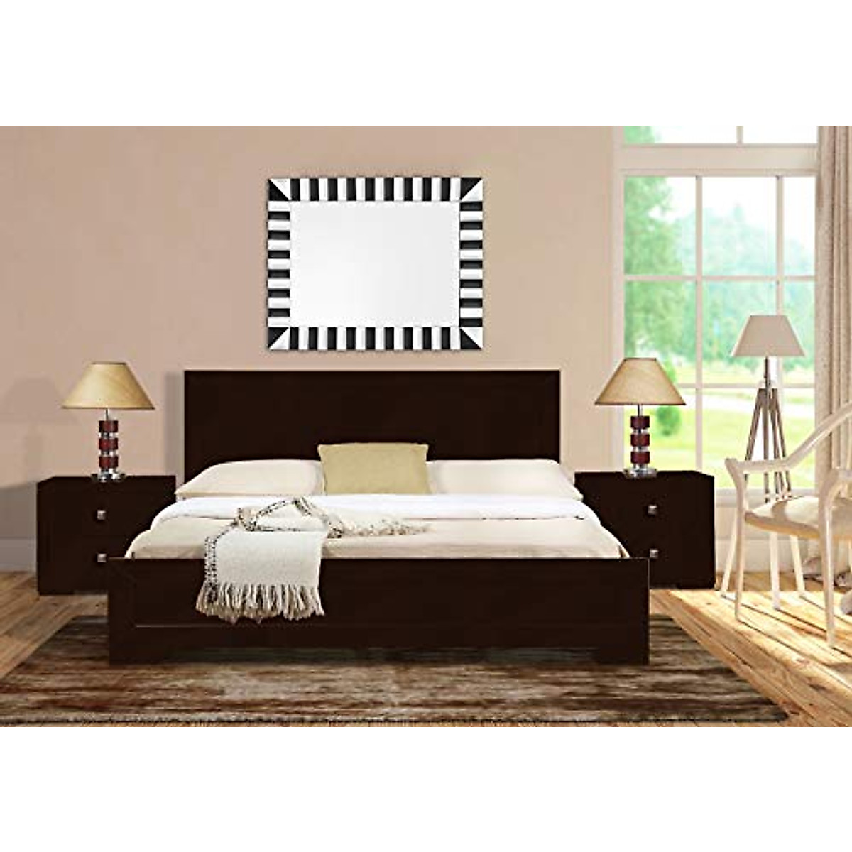 Camden Isle Trent Wooden Platform Bed, Espresso, Full