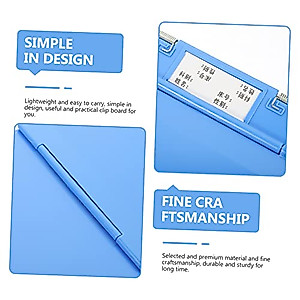 STOBOK Case Folder Nursing Clip Board Paper Folder Digital Writing Pad File Folder A4 Paper Clip Nurse Clipboard Paper Clipboard Exam Paper Base Recording Board Abs Office Number Notebook