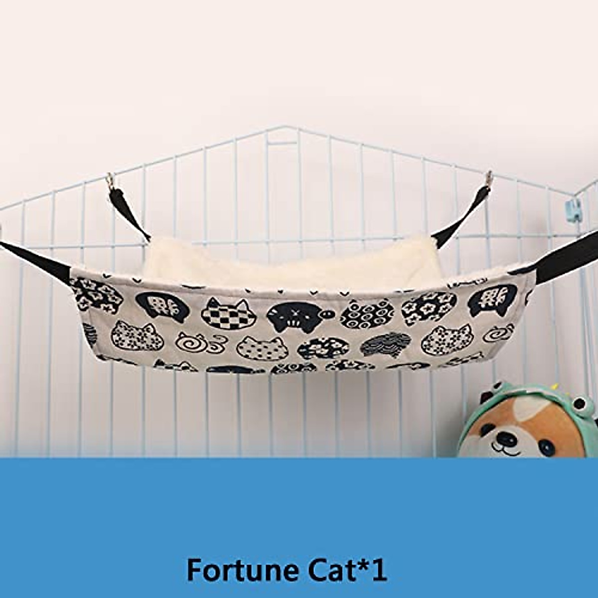 FLAdorepet 3 Pieces Guinea Pig Rat Cage Hammock Small Animal Hanging Bed for Ferret Sugar Glider Chinchilla Puppy and Cat (13.7 * 13.7inch, 3 Packs)