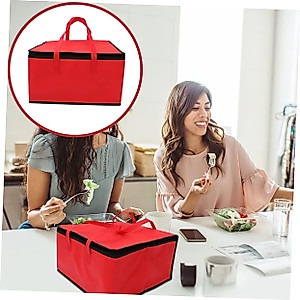 UTHCLO 1pc Insulation Bags Insulated Cooler Bag Pizza Insulation Tote Pizza Bag Reusable Shopping Bags Food Warmer Bag Reusable Bag Heater Bag for Bento Car Non-woven Fabric