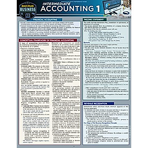 Intermediate Accounting 1 QuickStudy Laminated Reference Guide (QuickStudy Business)