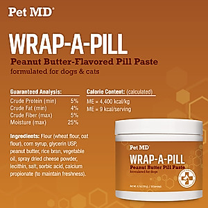 Pet MD Biotic Probiotic Powder & Wrap A Pill Peanut Butter Flavor Pill Paste