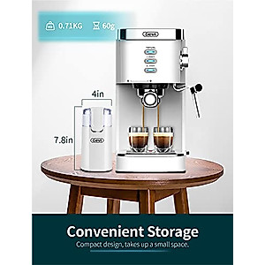 Electric Coffee Grinder Stainless Steel Blade Grinder for Coffee Espresso Latte Mochas, Noiseless Operation.GECGI140-U-1