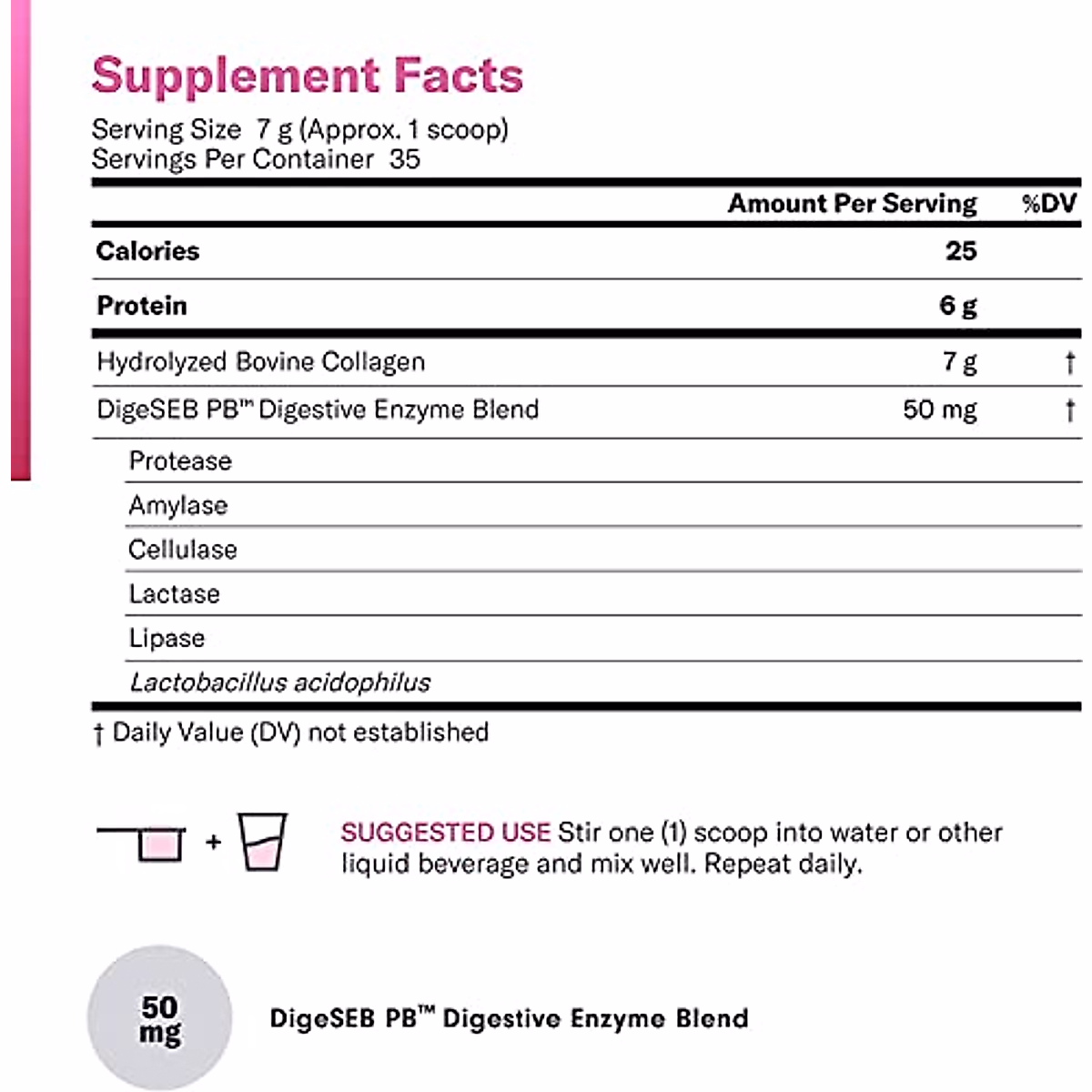 Collagen Peptides Powder - Hydrolyzed Protein(Type I & III) - Digestive Enzymes - Keto Collagen Powder for Women & Men - Hair, Skin, Joints & Workout Recovery Aid - Grass Fed, Non-GMO, Gluten-Free