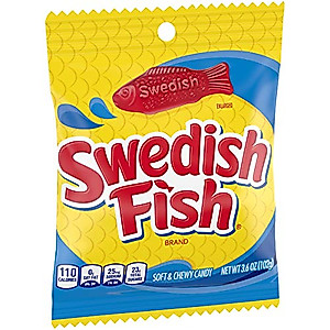 SWEDISH FISH Soft & Chewy Candy, 12 - 3.6 oz Bags