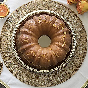 USA Pan Bakeware Nonstick Fluted Tube Cake Pan, Aluminized Steel 10-Inch