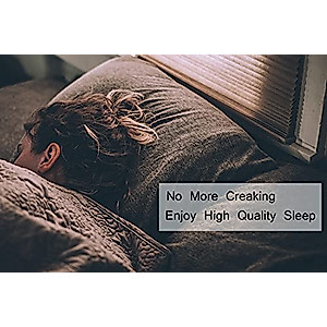 WANLIAN 2PCS Black Headboard Stabilizers Headboard Stoppers Bed Frame Holder Adjustable Threaded Bed Frame Anti-Shake Tool DIY Combination Possible Adjustable from 1.5"-4.5"