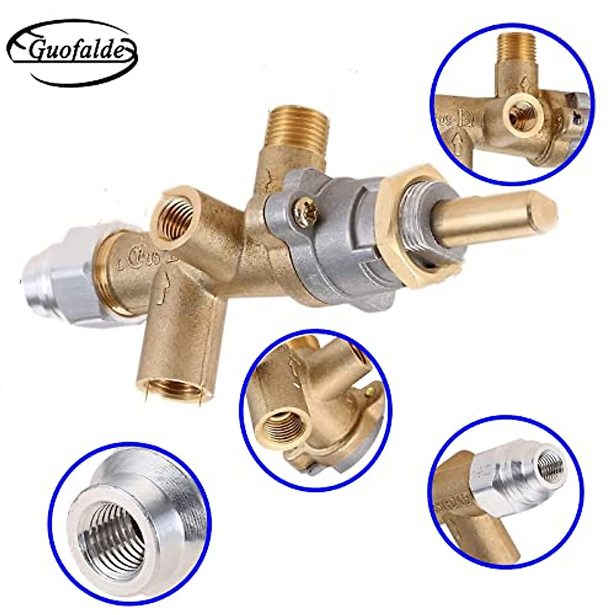 GUOFALDE Low Pressure Propane Gas Fire Pit with Thermocouple, Patio Heater Repair Replacement Parts for Room Space Heater Outdoor Patio Heater, Barbecue Grills, Fire Pits, Fireplaces