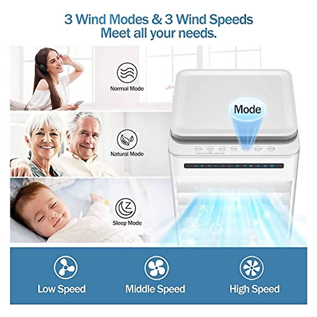Majnesvon Portable Air Conditioner 8,000 BTU, Compact Home AC Cooling Unit with Dehumidifier & Fan, Complete Window Mount Exhaust Kit, Full-Function LED Remote Control Included, White