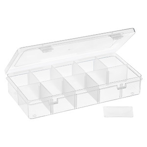 Simply Tidy 6 Pack: Bead Storage Box with Adjustable Compartments by Bead Landing™