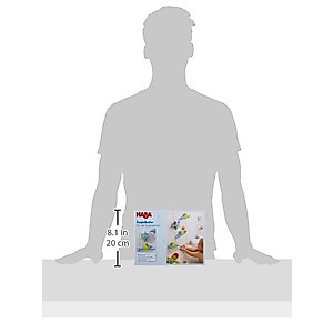 HABA Bathtub Ball Track - 6 Piece Play Set - Fosters Experimentation & Creativity for Ages 3 and Up