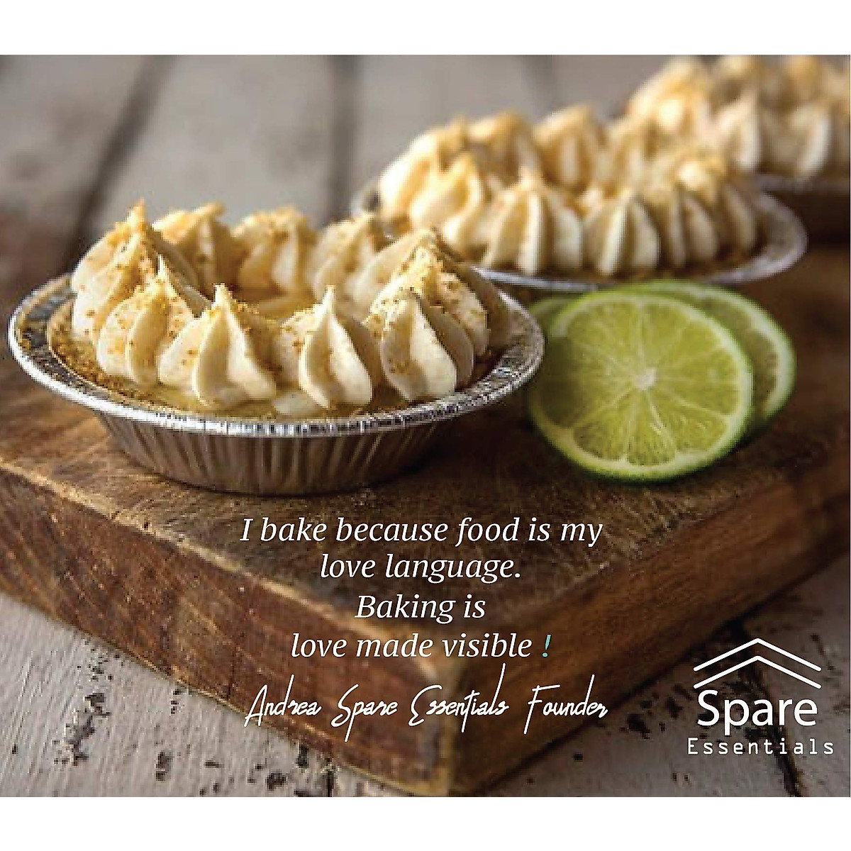 Spare Essentials 120-Pack 5 Inch Small Pie Pans, Disposable Mini Pie Tins, Aluminum Pie Pans for Baking, Storing and Reheating, Pot Pies, Tarts and Quiche