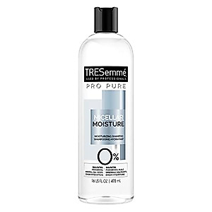 TRESemme Pro Pure Micellar Moisture Shampoo, Paraben and Dye Free, Daily Moisture for Dry, Dull Hair, Unisex, 16 fl oz