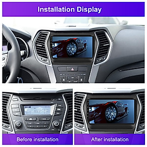 Roinvou [2G+64G] for Hyundai Santa Fe 2013-2017 Car Radio with Wireless Carplay/Android Auto, 9 Inch Android 13 IPS Touch Screen Car Stereo, Bluetooth, GPS, WiFi, SWC, HiFi + AHD Backup Camera