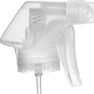 32 Oz All-Purpose Spray Bottles, Empty/Reuseable, Heavy Duty, Clear PET Plastic, Trigger Sprayer, Industrial Size, Chemical Resistant, Made in USA (2 Pack, Clear)