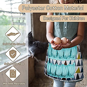 Aurya Kids Egg Apron, Chicken Eggs Collecting Gathering Holder Apron, Hen Duck Goose Eggs Holder Apron for Children