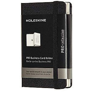 Moleskine Professional Business Card Holder, XS, Black (2.5 x 4.25)