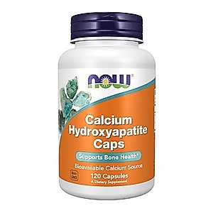 NOW Supplements, Calcium Hydroxyapatite Caps, Supports Bone Health*, 120 Capsules