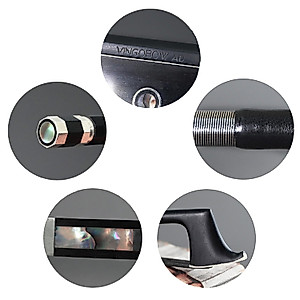 VingoBow 4/4 Size Black Horse Hair Carbon Fiber Viola Bow