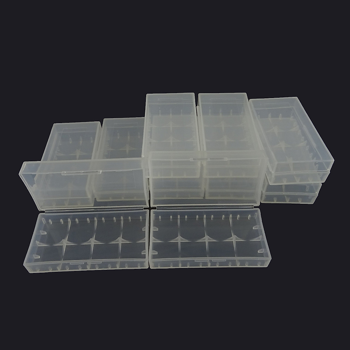 Gocomcom Honbay Pack of 10 Battery Storage Case/Box/Organizer/Holder for 18650 or CR123A Battery