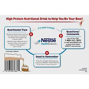 BOOST High Protein Nutritional Drink (Cinnabon, 6 Count (Pack of 1))