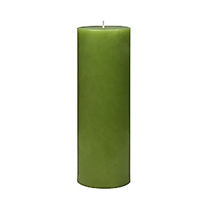Zest Candle 110-Hour Burn Time Pillar Candle, 3 by 9-Inch, Sage Green