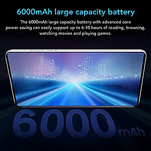 Heayzoki 7in Tablet, 7in Blue Tablet, HD IPS 4GB 32GB 10 Dual Camera 6000mAh Tablet PC for Android (US Plug)