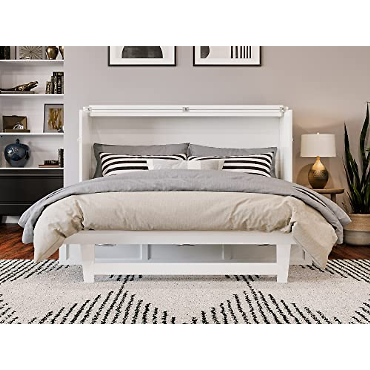 AFI, Northfield Murphy Bed Chest, Queen, White