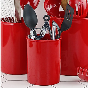 Reston Lloyd Multipurpose Utensil/Crock Holder, Small/Short Crock, Red