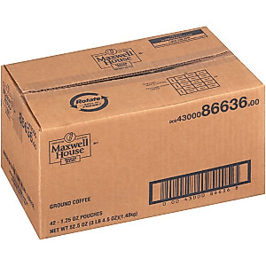 Maxwell House Master Blend Medium Roast Ground Coffee (1.25 oz Bags, Pack of 42)