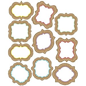 Teacher Created Resources Shabby Chic Burlap Accents (77192)