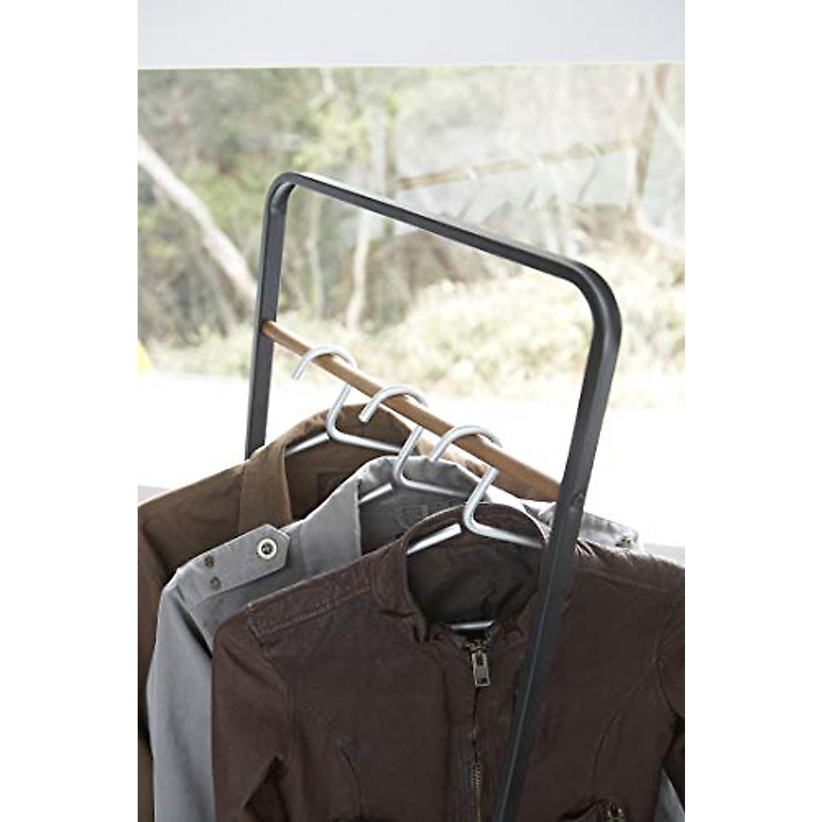 Yamazaki Home Hanger | Steel | Coat Rack, One Size, Black