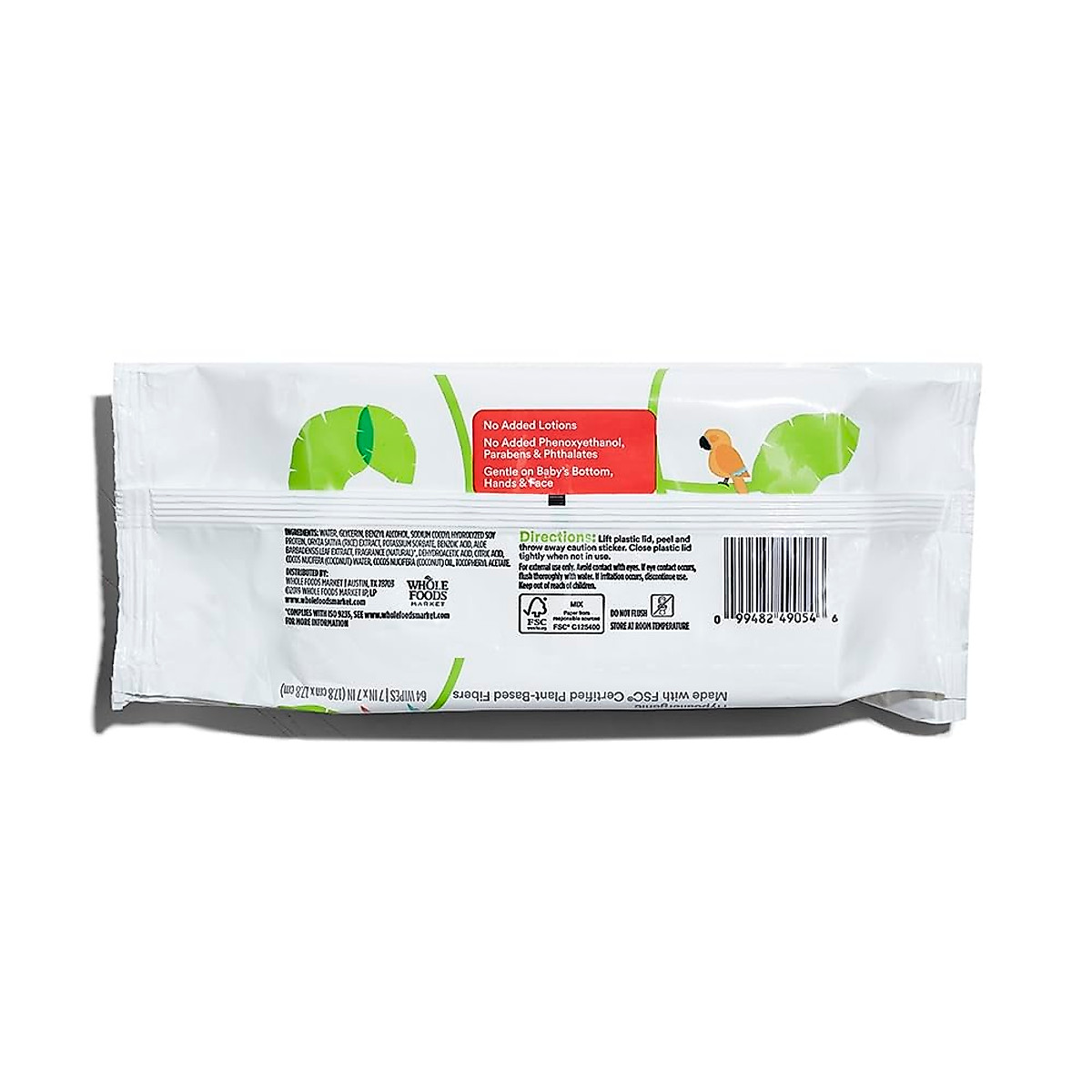 365 by Whole Foods Market, Coconut Baby Wipes, 64 Count
